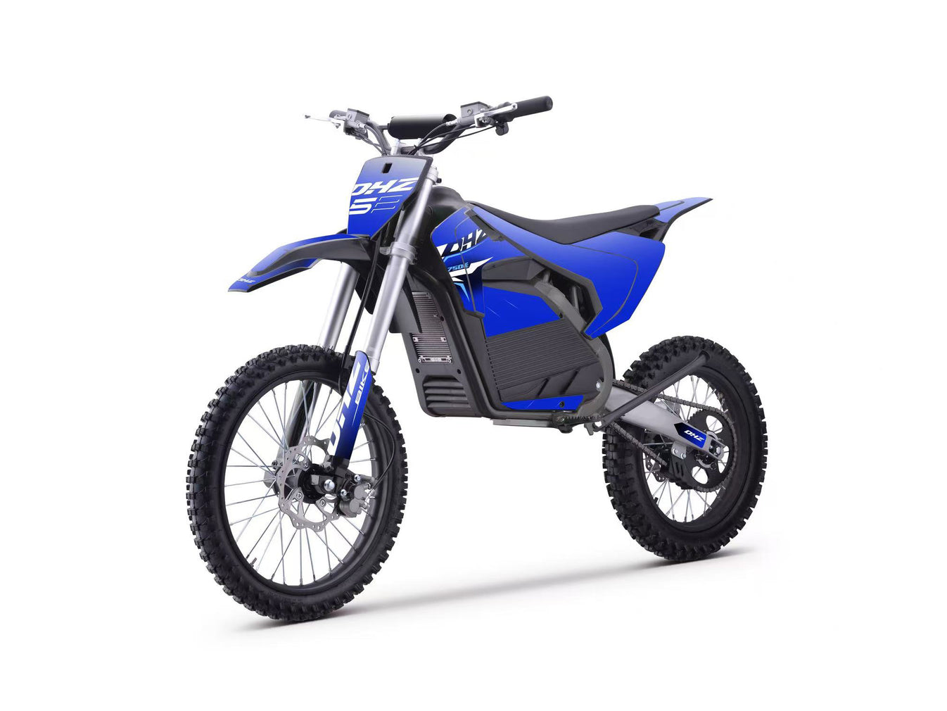 DHZ 7500E 7500W Electric Dirt Bike, 19" Front / 16" Rear, Off Road ...