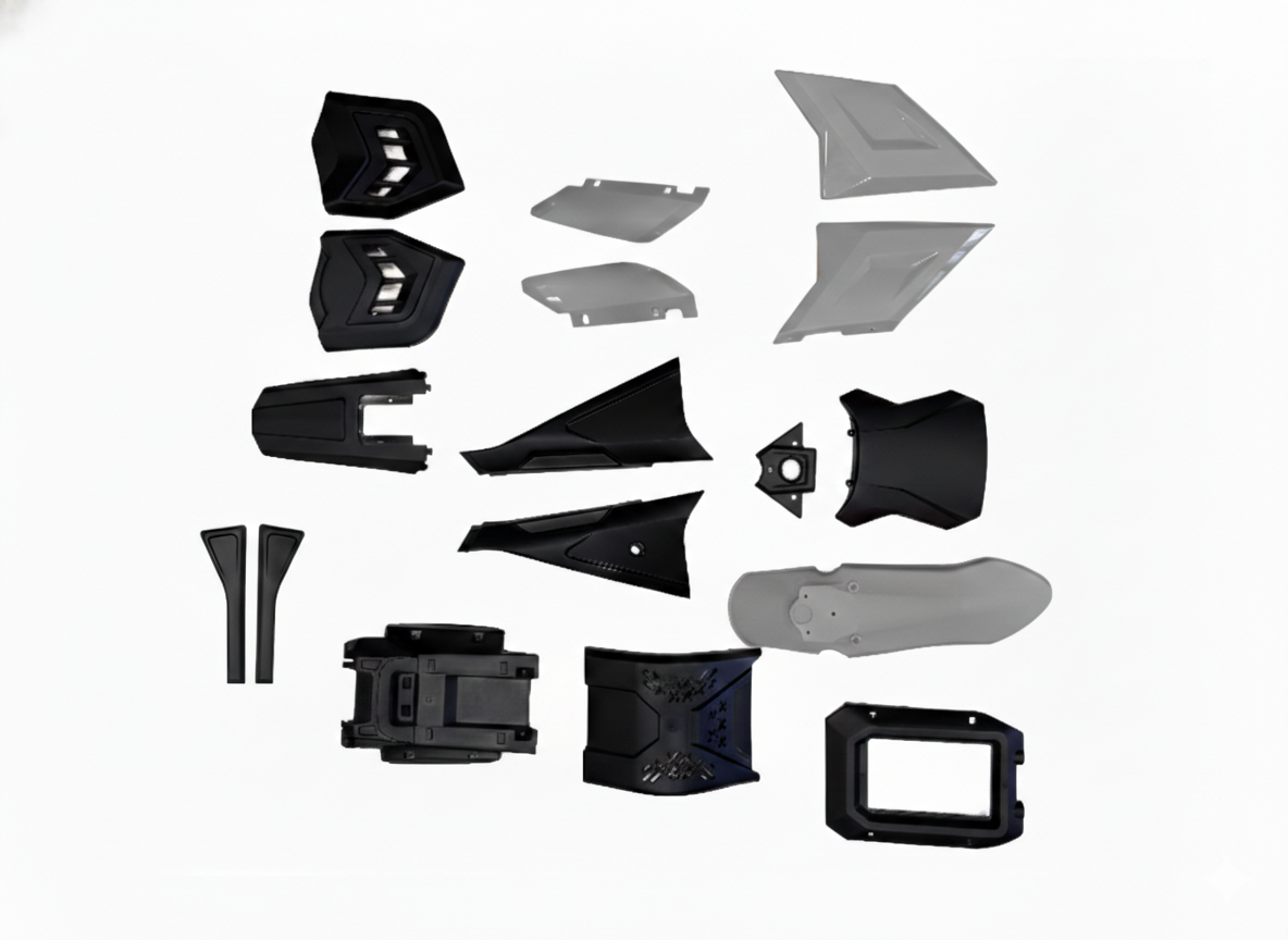 DHZ 6000 Evader Electric Dirt Bike Plastic Kit (Grey) – DHZ MOTO PTY LTD